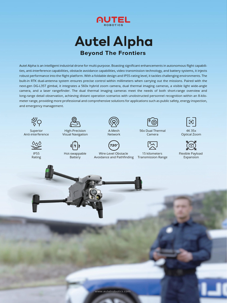 Autel Alpha - Brochure - EN | PDF | Camera | Unmanned Aerial Vehicle