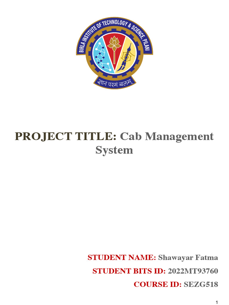 Cab Management Syatem | PDF | Databases | Java Script