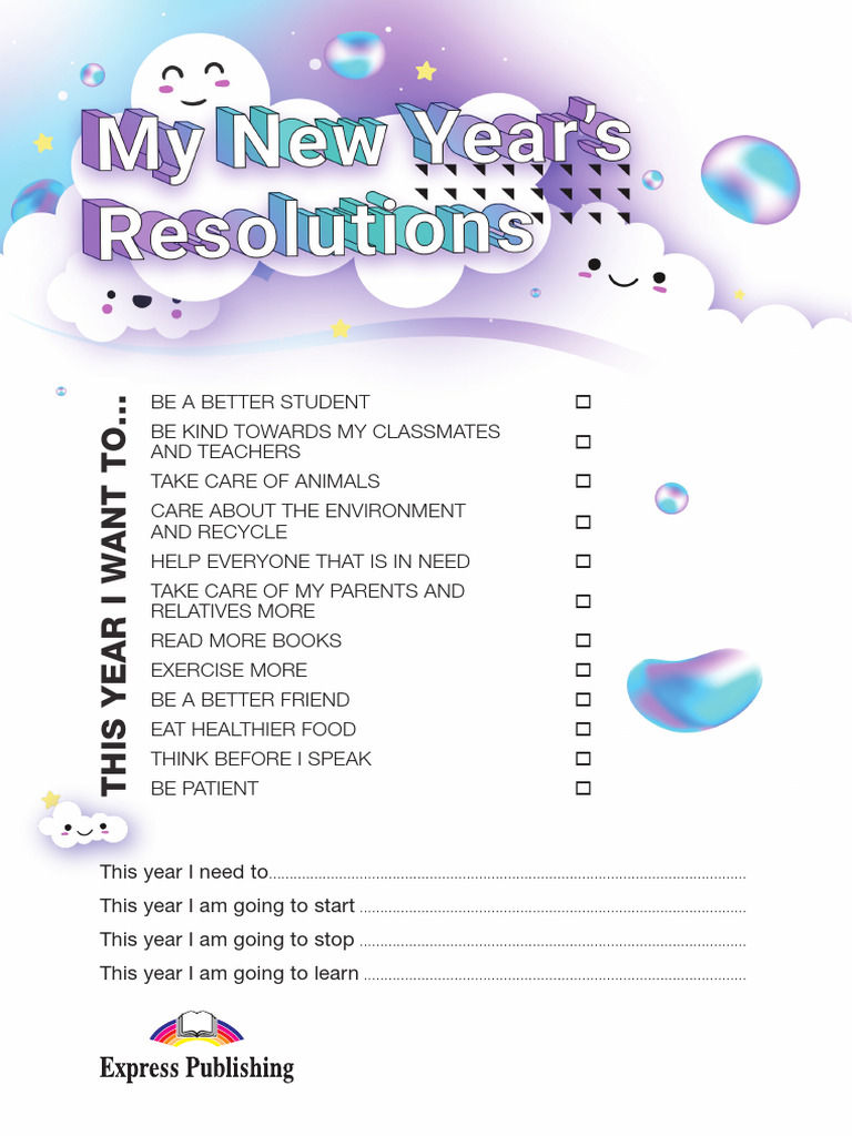 New Years Resolutions | PDF