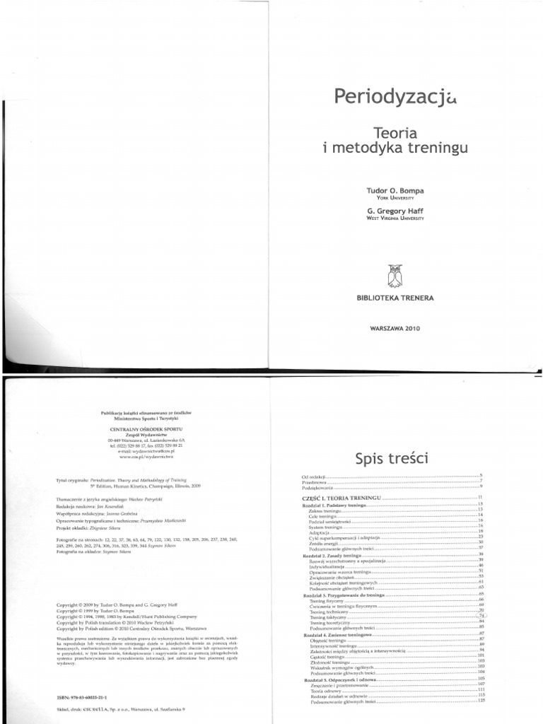 Periodyzacja - Teoria I Metodyka Treningu - T - Bompas G - G - Haff | PDF