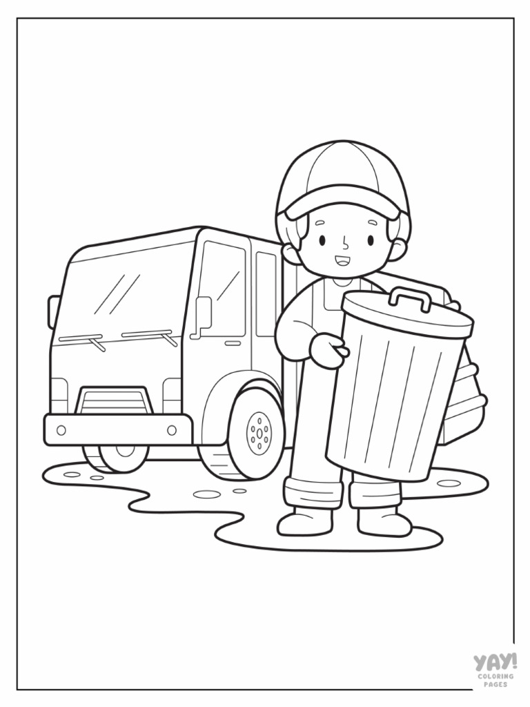garbage-truck-coloring-pages-garbage-man | PDF