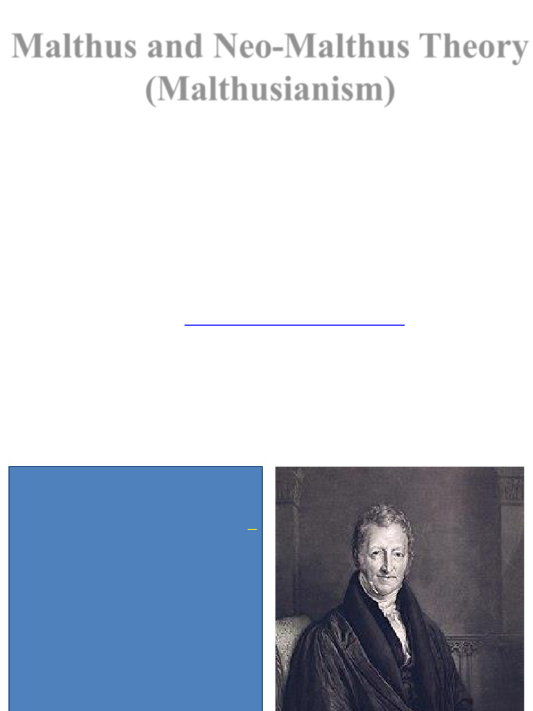 Malthus vs Neo-Malthusian Theory Explained | PDF | Economies