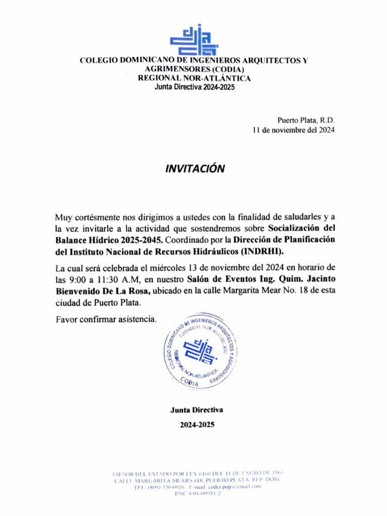 Invitacion Indhri 1 | PDF