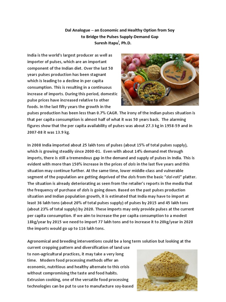 Affordable Soy Dal: A Nutritious Solution | PDF | Micronutrient | Soybean
