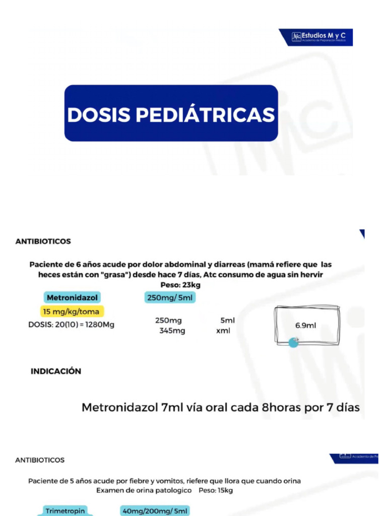 Dosis Pediatria | PDF