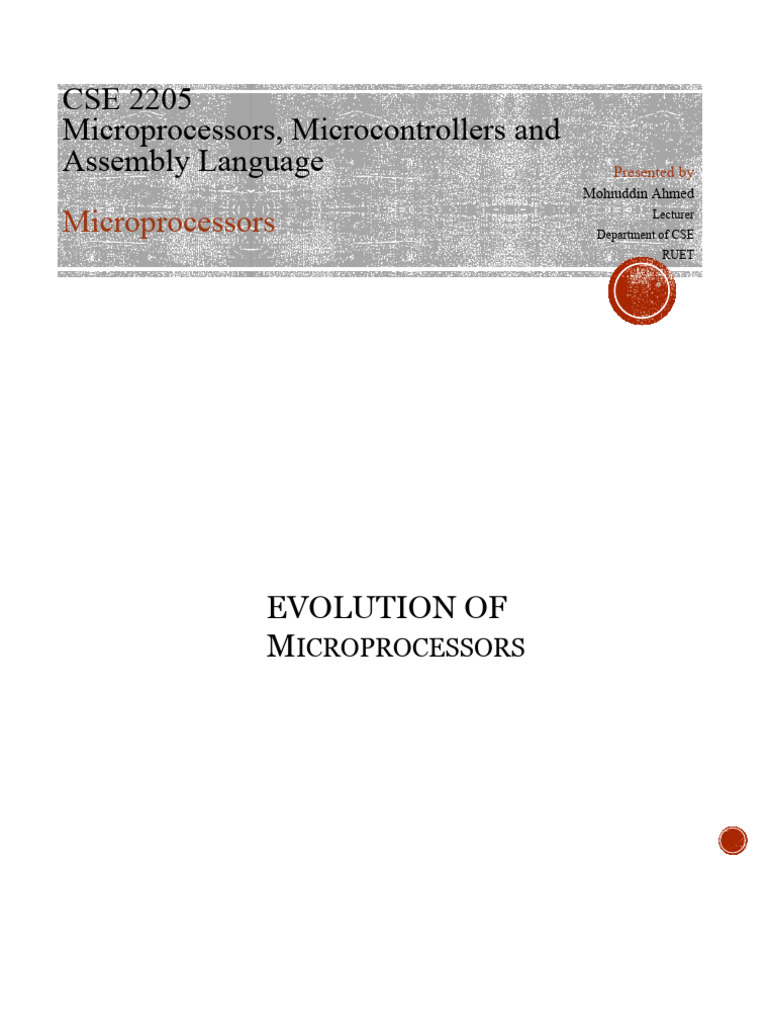 Evolution Of Microprocessor Pdf Computer Hardware Computer Data