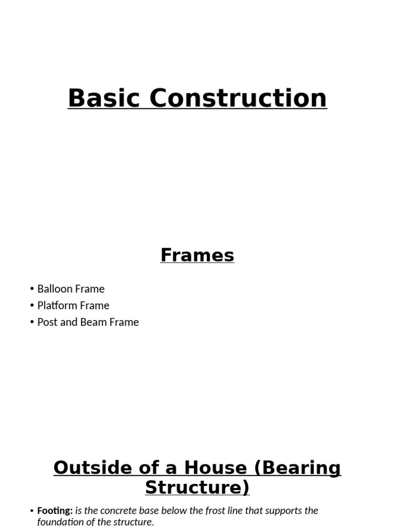 Basic Construction | PDF