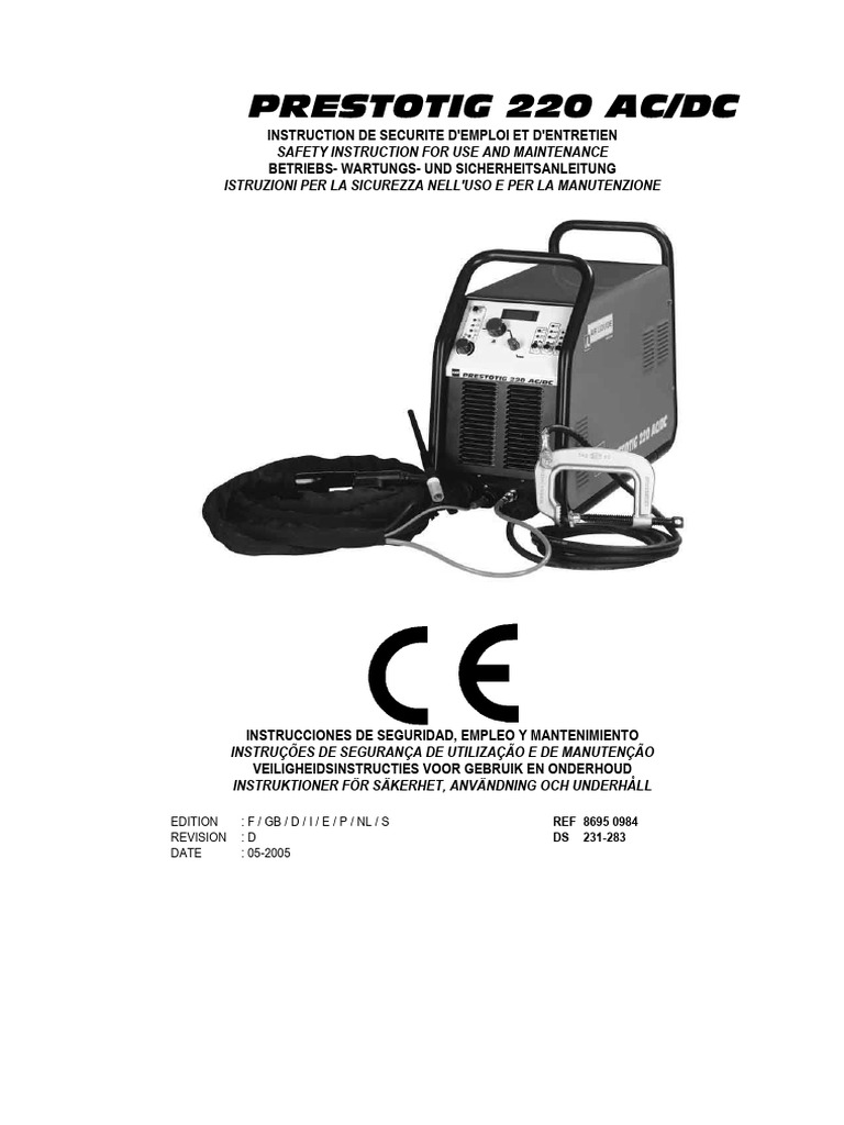 762-Prestotig 220 Acdcd | PDF