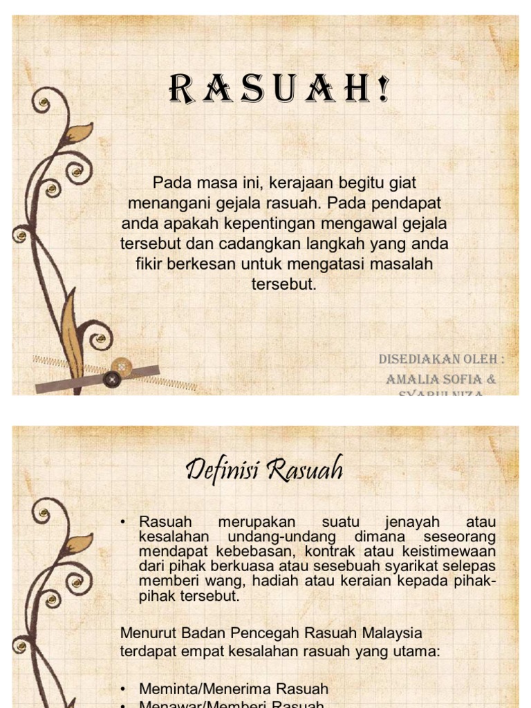 Rasuah | PDF