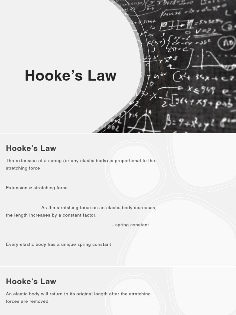 Hooke's Law Notes | PDF
