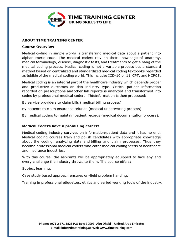 Medical Coding Brochure 2024 (Updated) | PDF | Medicine | Surgery