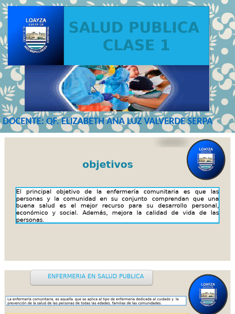 CLASE 1 SALUD PUBLICA | PDF | Salud pública | Enfermería