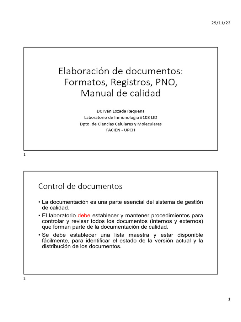 CT10 - Elaboración Documentos - Dr. Ivan Lozada | PDF