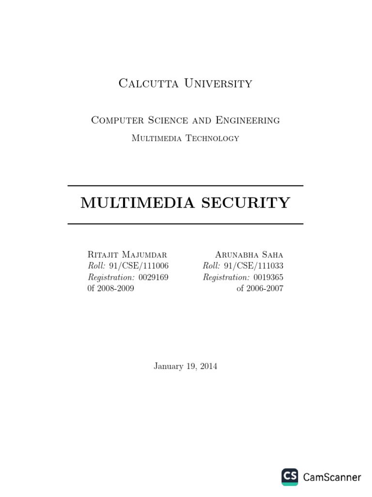 Multimedia Security Essentials | PDF | Computing | Computer Security