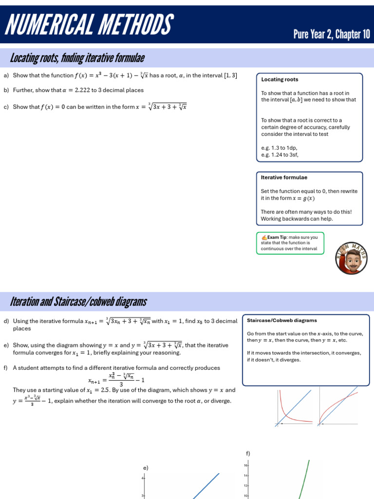 P2 Ch10 Numerical Methods | PDF | Function (Mathematics) | Numerical Analysis