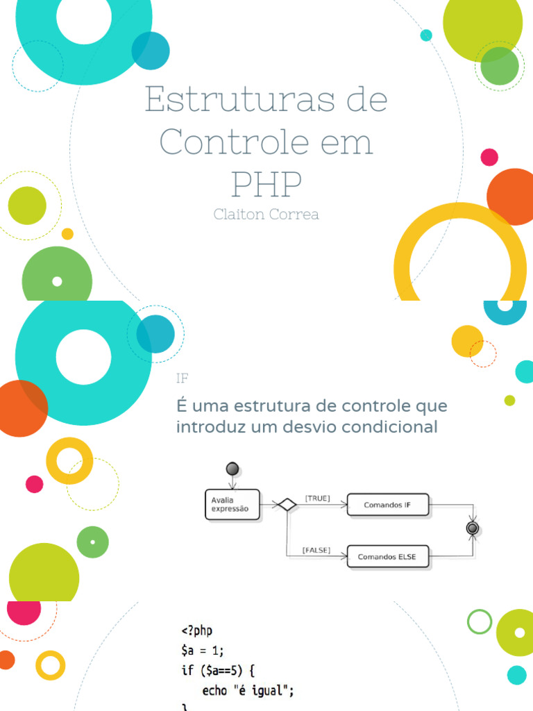 Aula14 Estruturas de Controle PHP | PDF