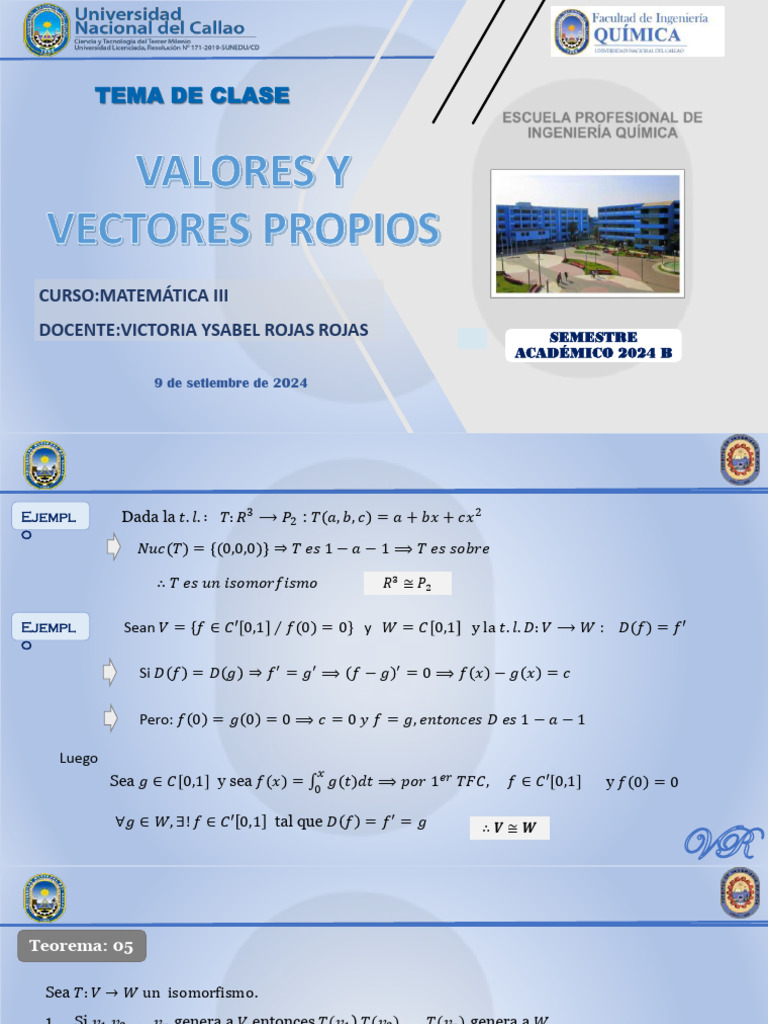Valores y Vectores Propios | PDF | Valores propios y vectores propios | Matriz (Matemáticas)