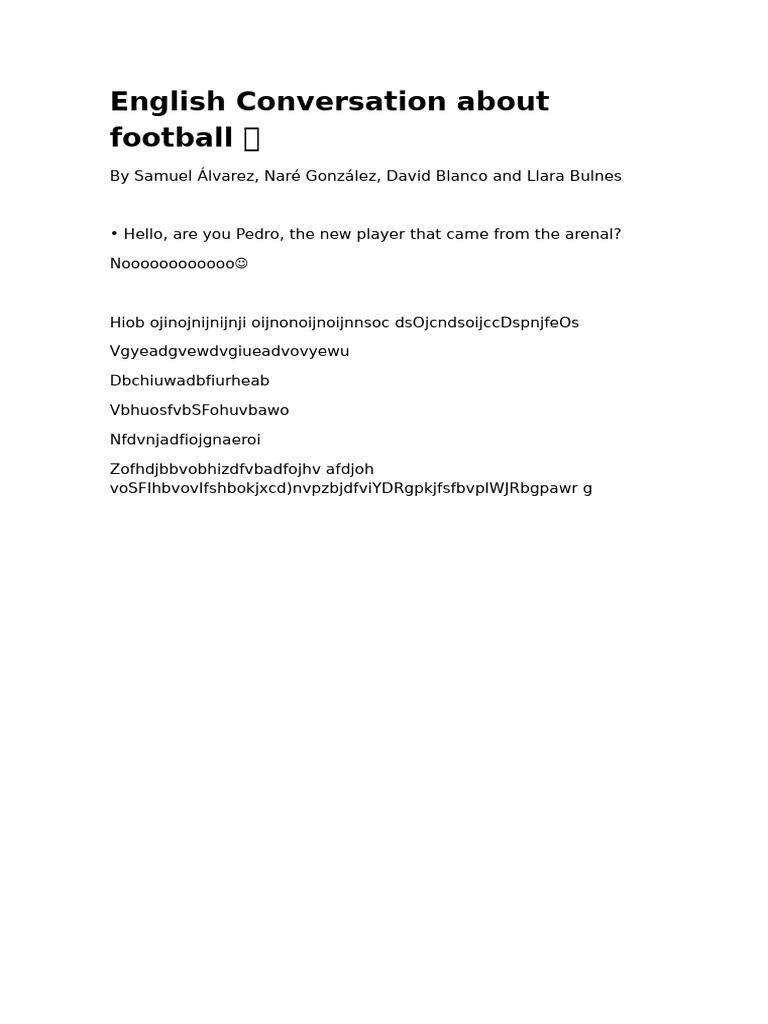 English Conversation | PDF