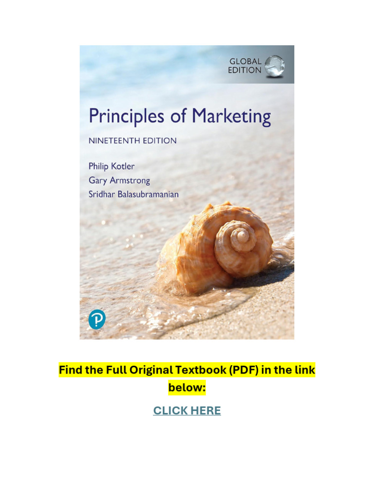 Principles of Marketing 19th Edition TEXTBOOK | PDF | Marketing | Consumer Behaviour