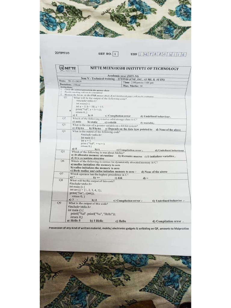 PDF Technical QN | PDF