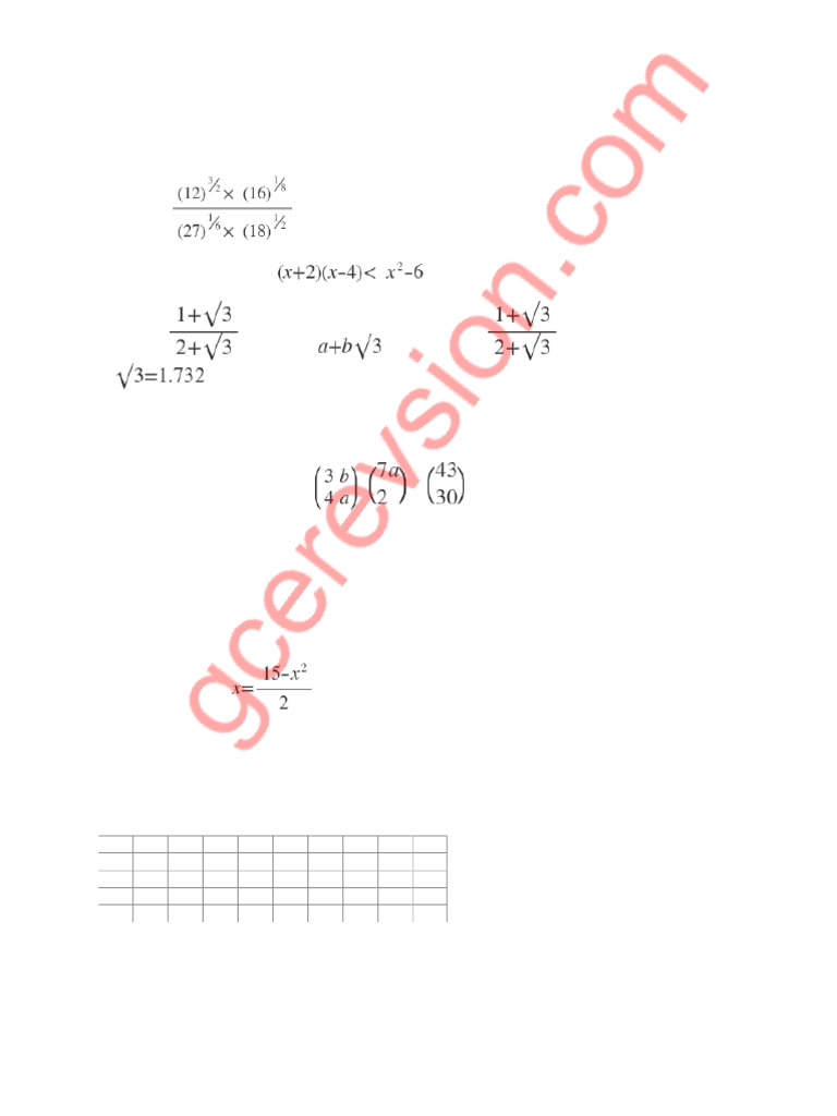 Uneb U.C.E Mathematics Paper 1 2006 | PDF | Mathematics | Elementary ...