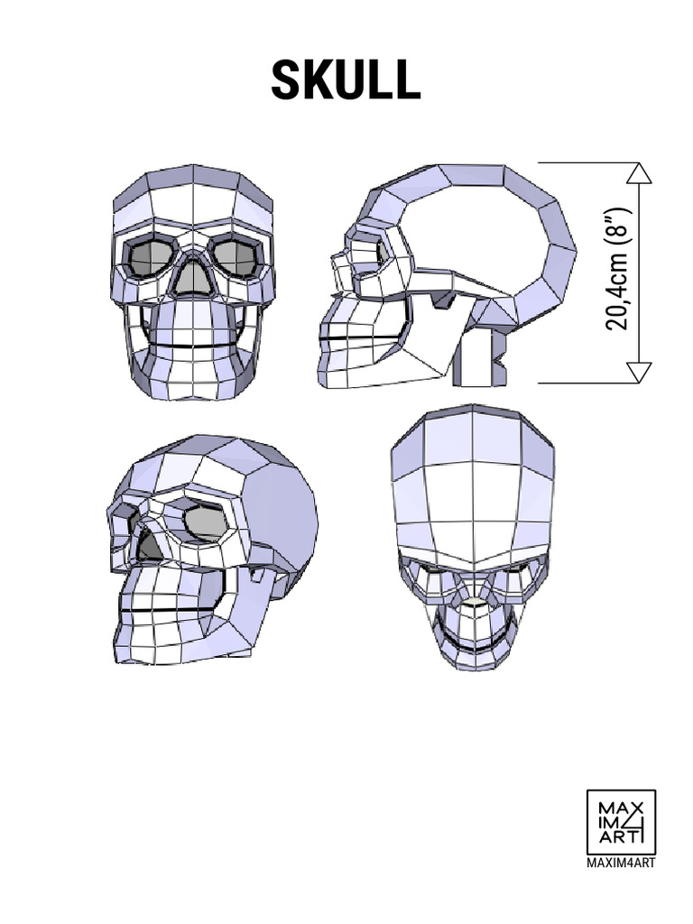 Skull | PDF | Stationery | Paper
