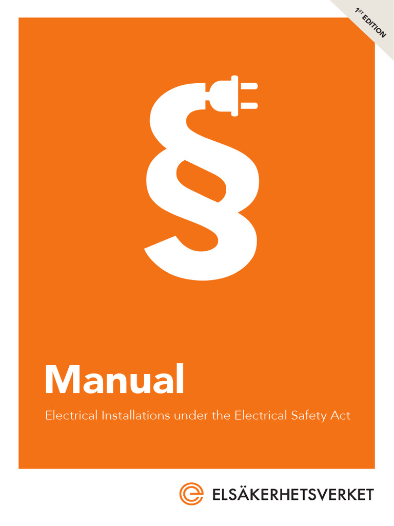 manual-electrical-installations-under-the-electrical-safety-act | PDF | Electrician | Electric ...