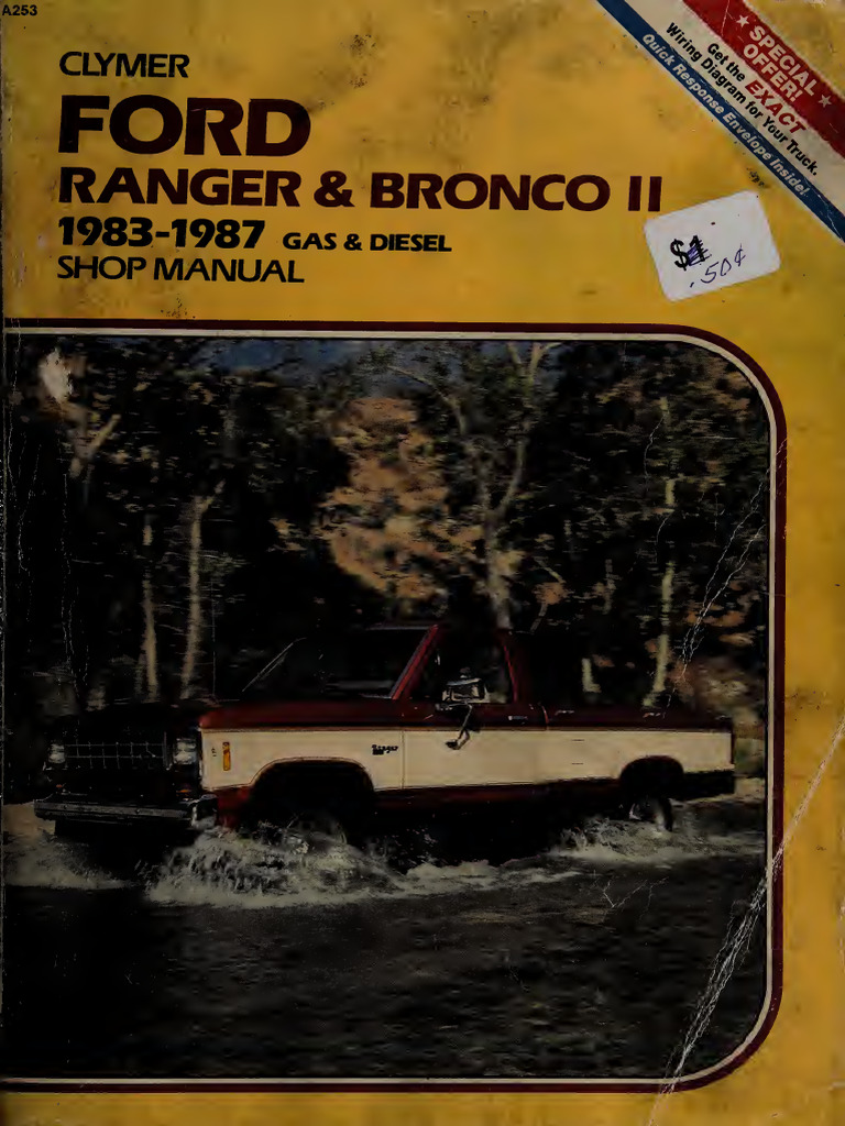 Dokumen.pub Clymer Ford Ranger Amp Bronco II 1983 1987 Gas Amp Diesel ...