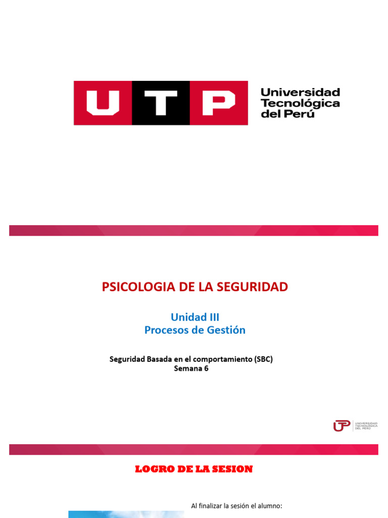 Psicología de la Seguridad: SBC y Comportamiento | PDF | Sicología ...