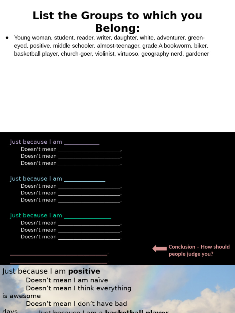Sarah Tracy - Just Because Poem | PDF | Grammar | Language Mechanics
