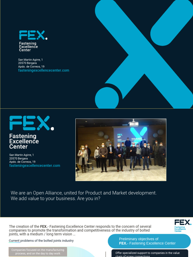 FEX. Presentation 2023 en | PDF | Screw