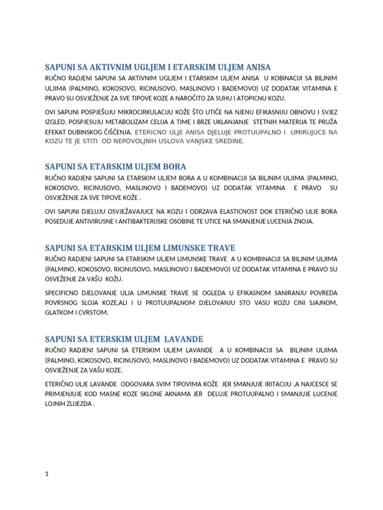 Sapuni Ispravak | PDF