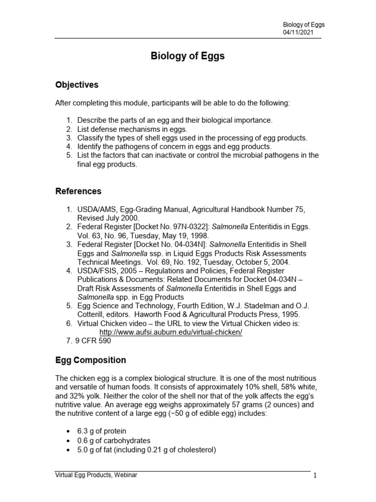 Understanding Egg Biology and Structure | PDF | Yolk | Egg White
