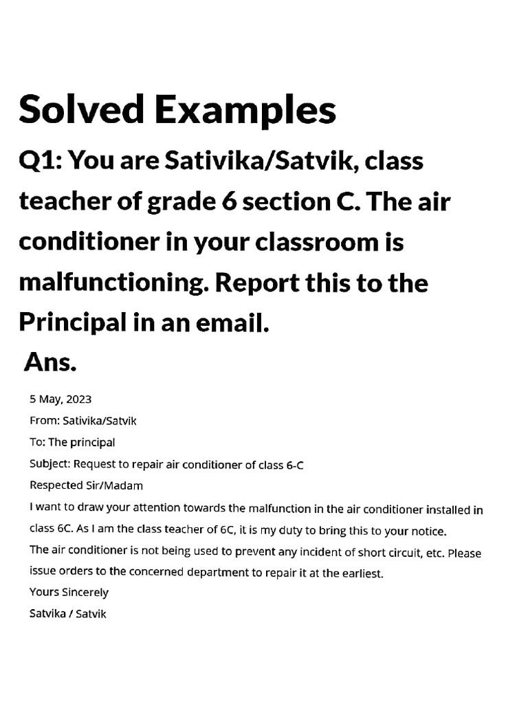 Email Writing Exercise | PDF