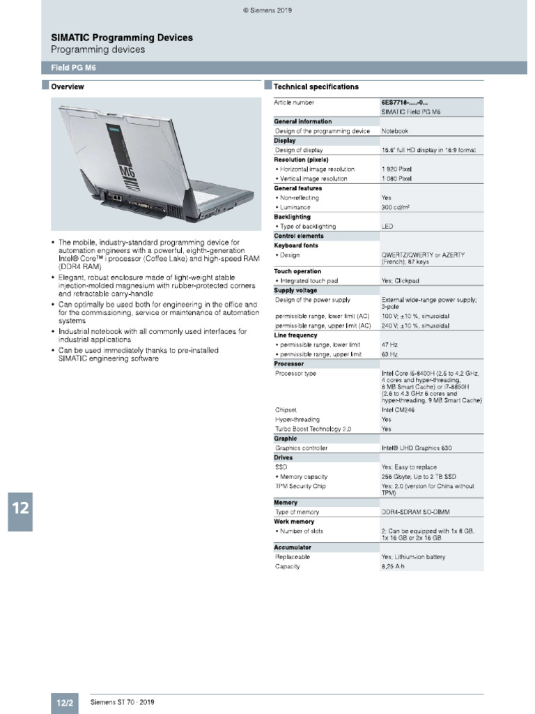 Simatic PG M6 | PDF