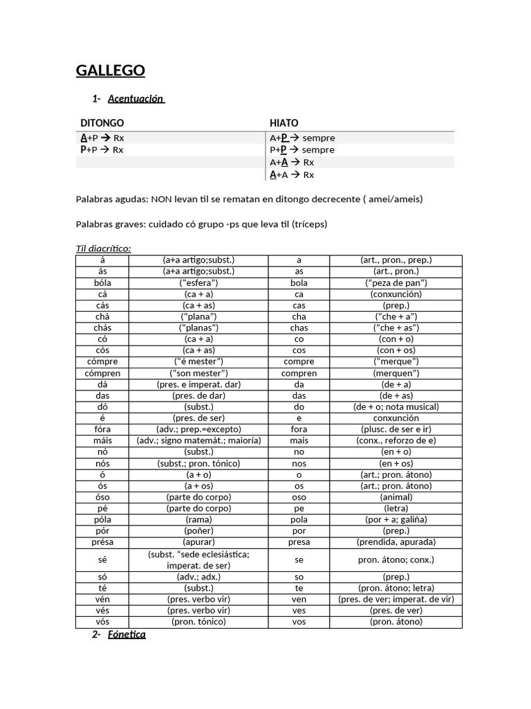 Gallego | PDF