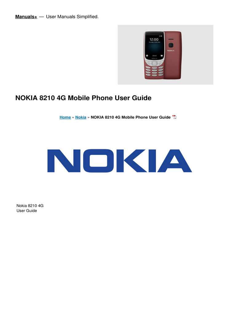 8210 4g Mobile Phone Manual | PDF | Battery Charger | Medical Device