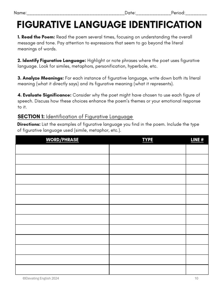 FIGURATIVE LANGUAGE IDENTIFICATION | PDF