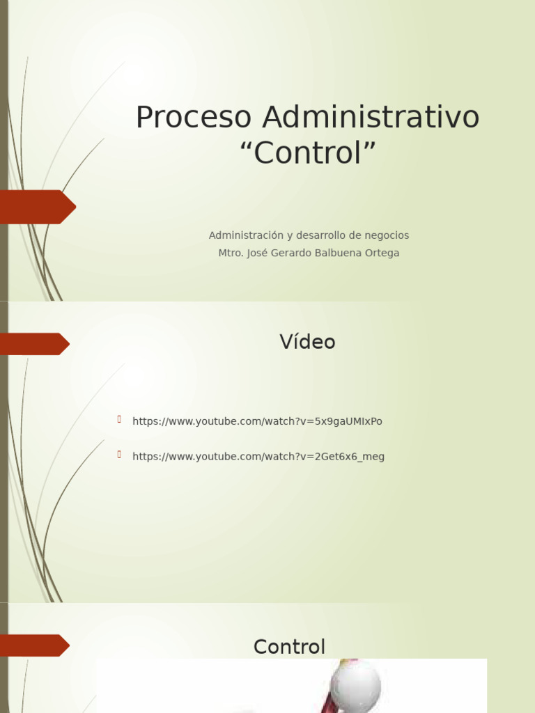 Presentación Control | PDF | Planificación | Medición