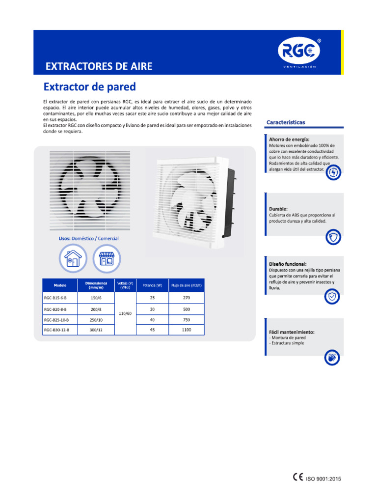 Catalogo Extractores | PDF