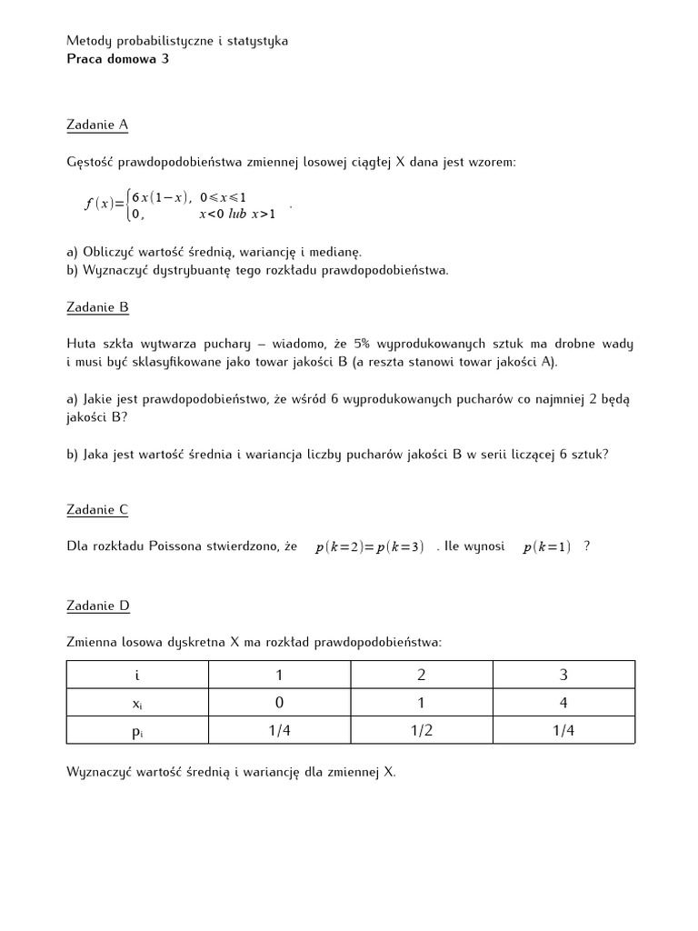 Praca Domowa 3 | PDF