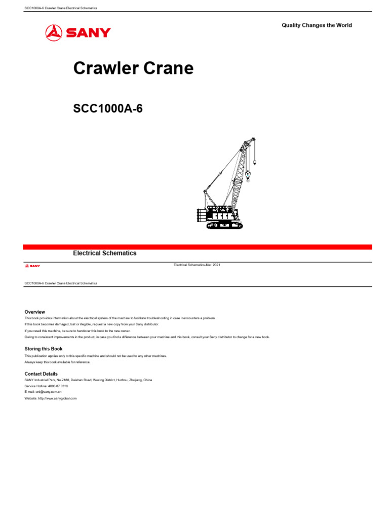 SCC1000A-6 Crane Electrical Schematics | PDF | Manufactured Goods ...