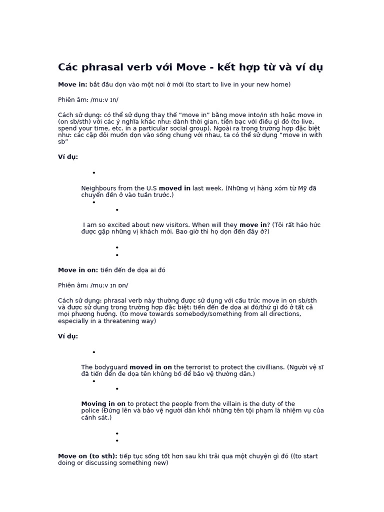 Phrasal Verb Tu Hoc | PDF