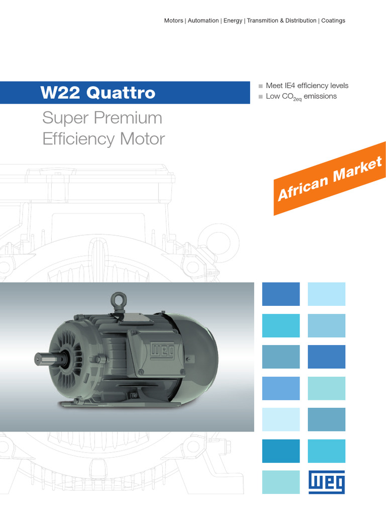 WEG Wquattro Three Phase Hybrid Motor African Market 50025946 Brochure ...
