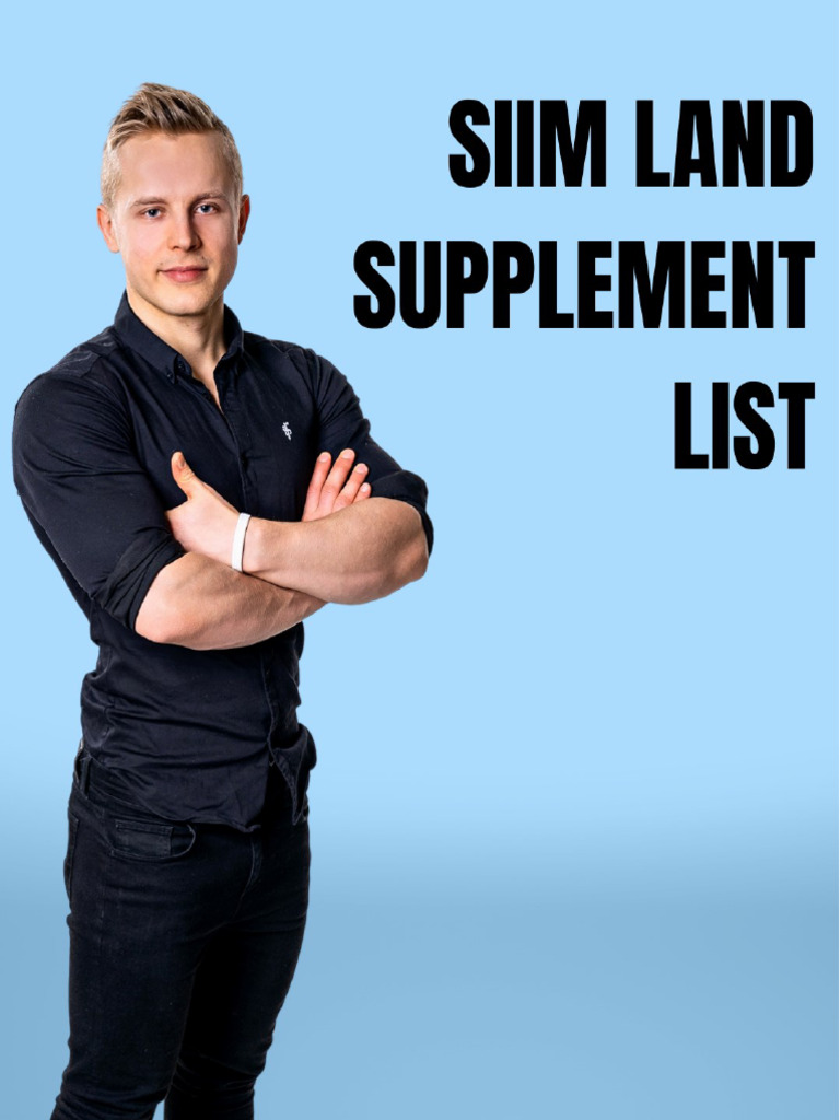 Siim_Land_Supplement_List | PDF | Disclaimer | Damages