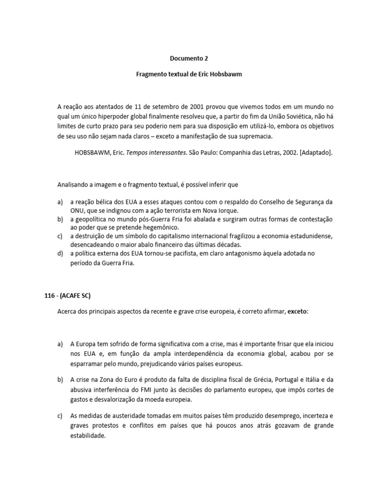 Exercicios (161) Mesclado Pages 54 | PDF | Europa | Mundo ocidental