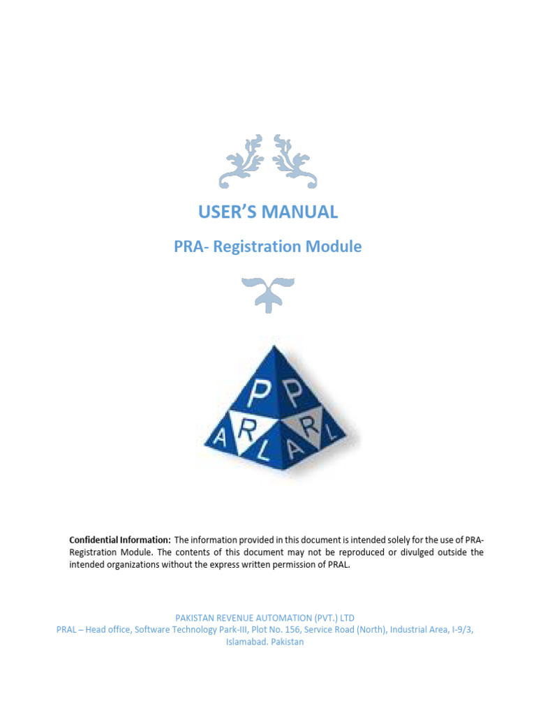 PRA Taxpayers End Registration User Manual V0.1 | PDF | Software ...
