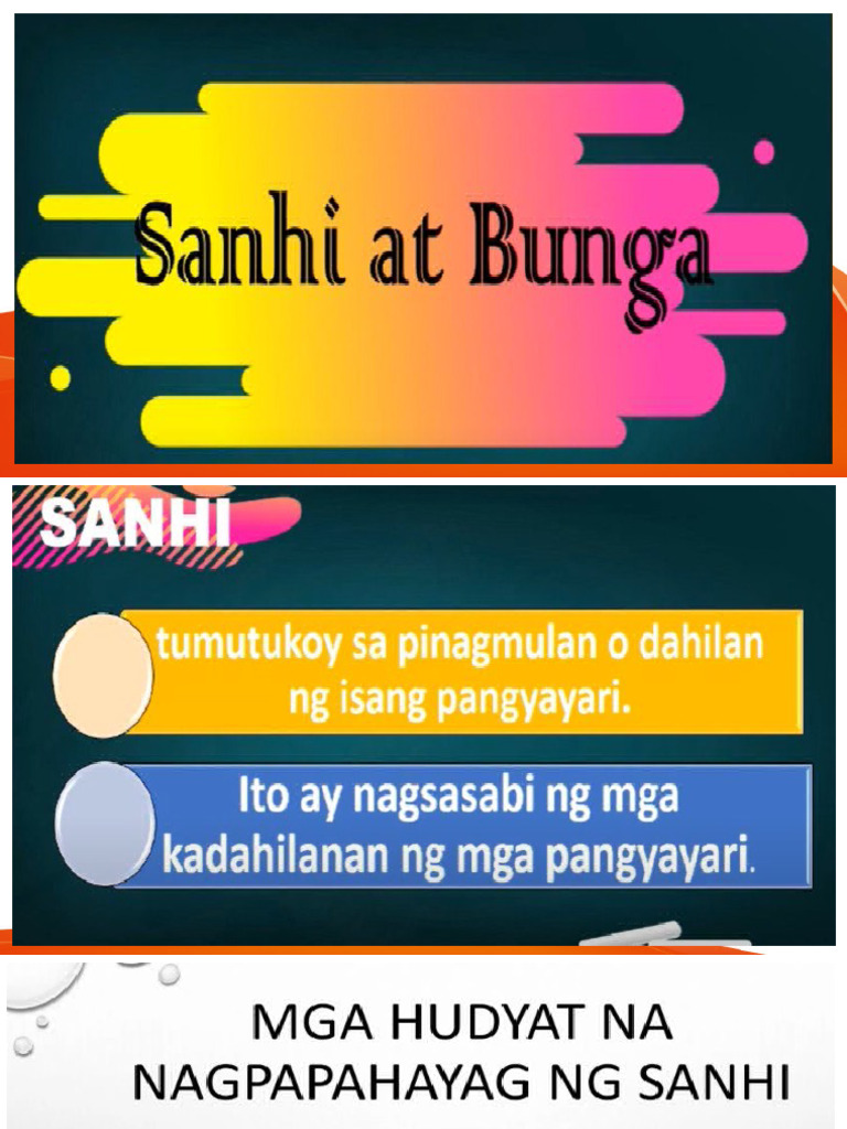 Filipino 8-Sanhi at Bunga | PDF