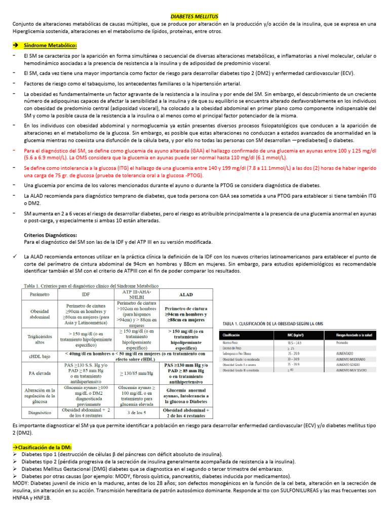 DM 2 | PDF | Diabetes | Resistencia a la insulina