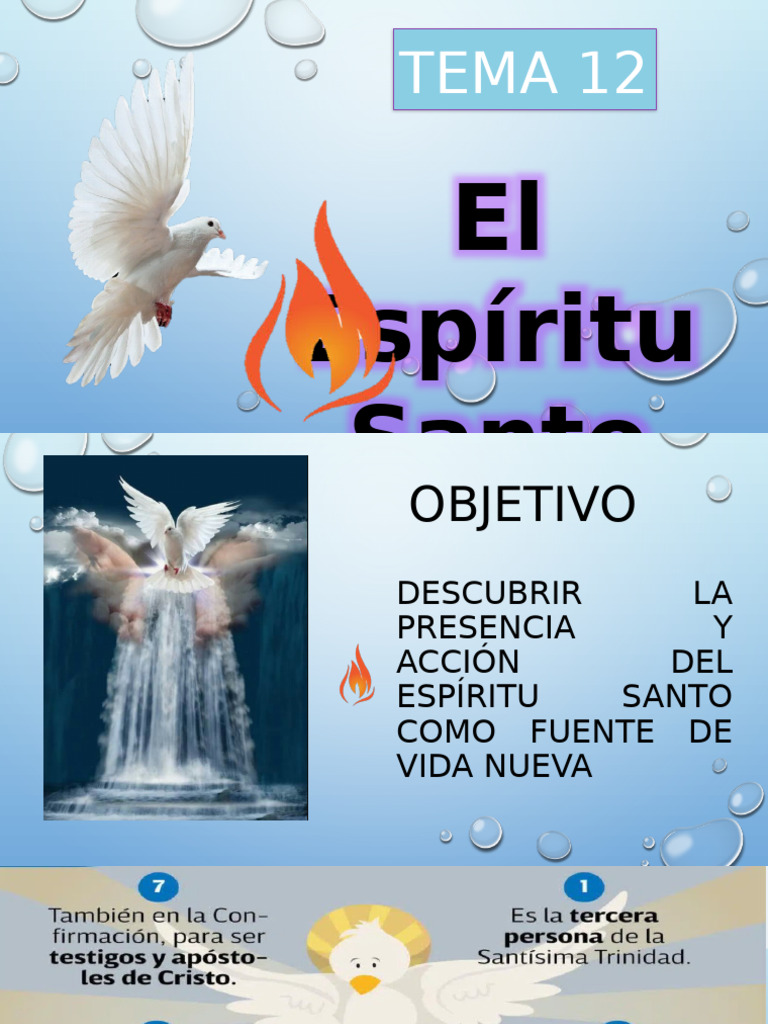 Tema 12 el espiritu santo | PDF | espíritu Santo | Jesús
